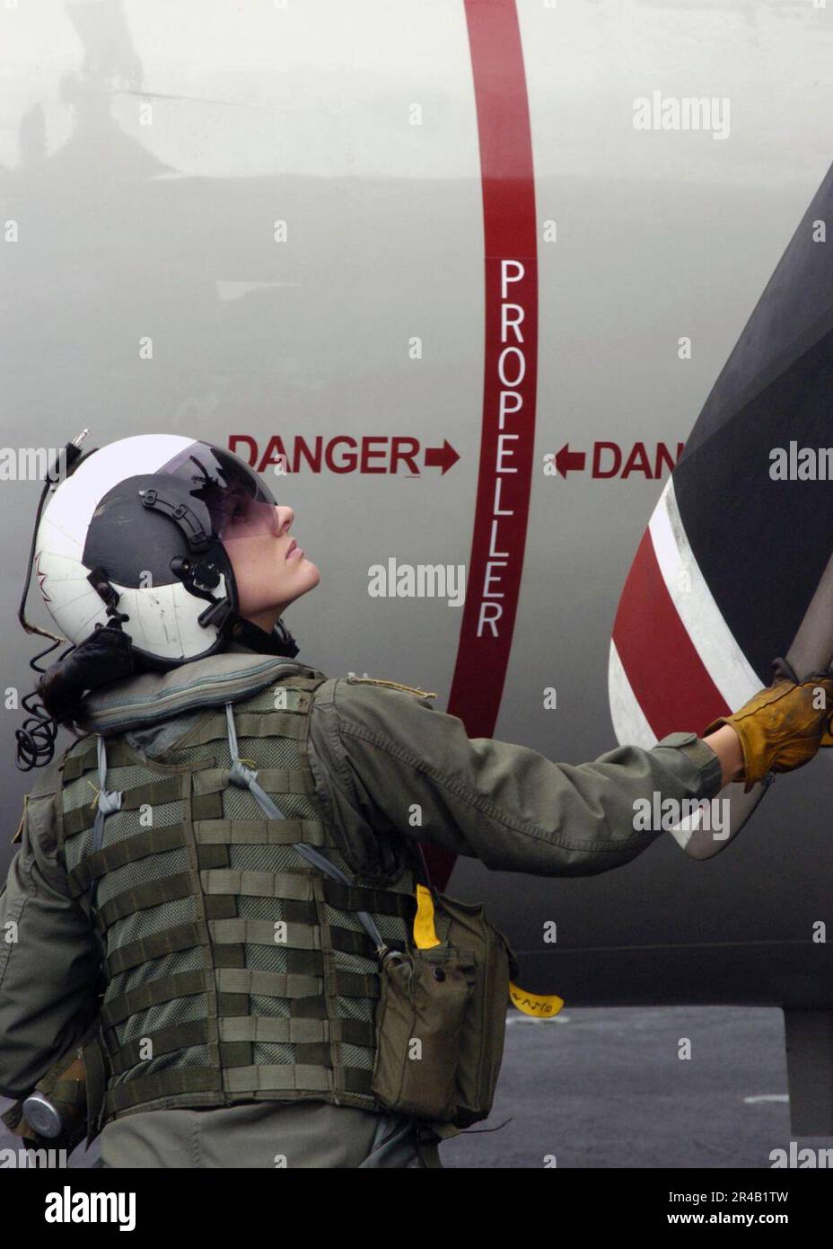 US Navy A pilot assigned to Carrier Airborne Early Warning Squadron One ...