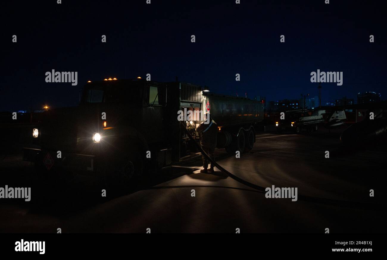 U.S. Air Force Senior Airman Patrick Manley, 51st Logistics Readiness ...