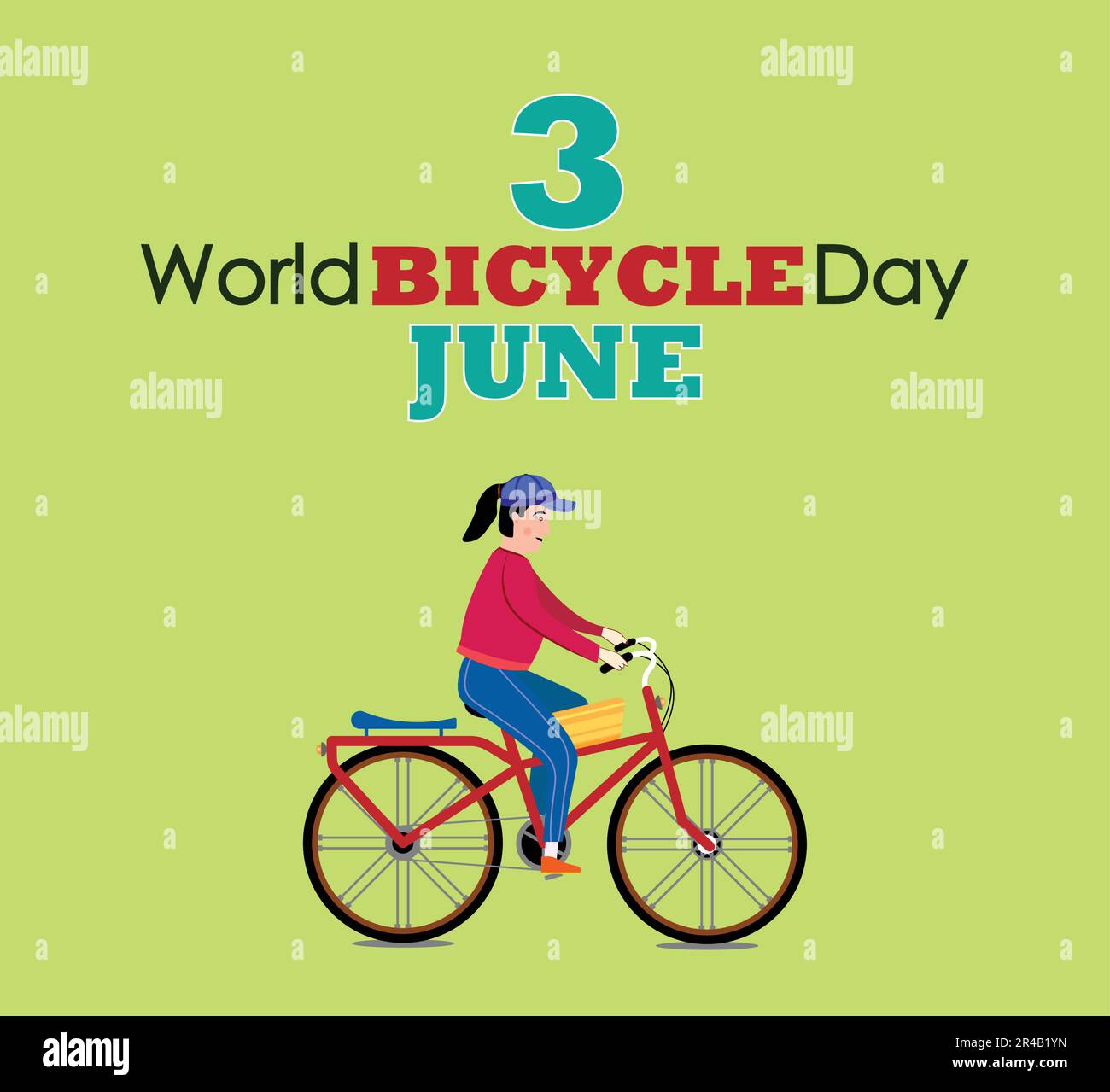 Bicycle concept poster design hi-res stock photography and images - Alamy