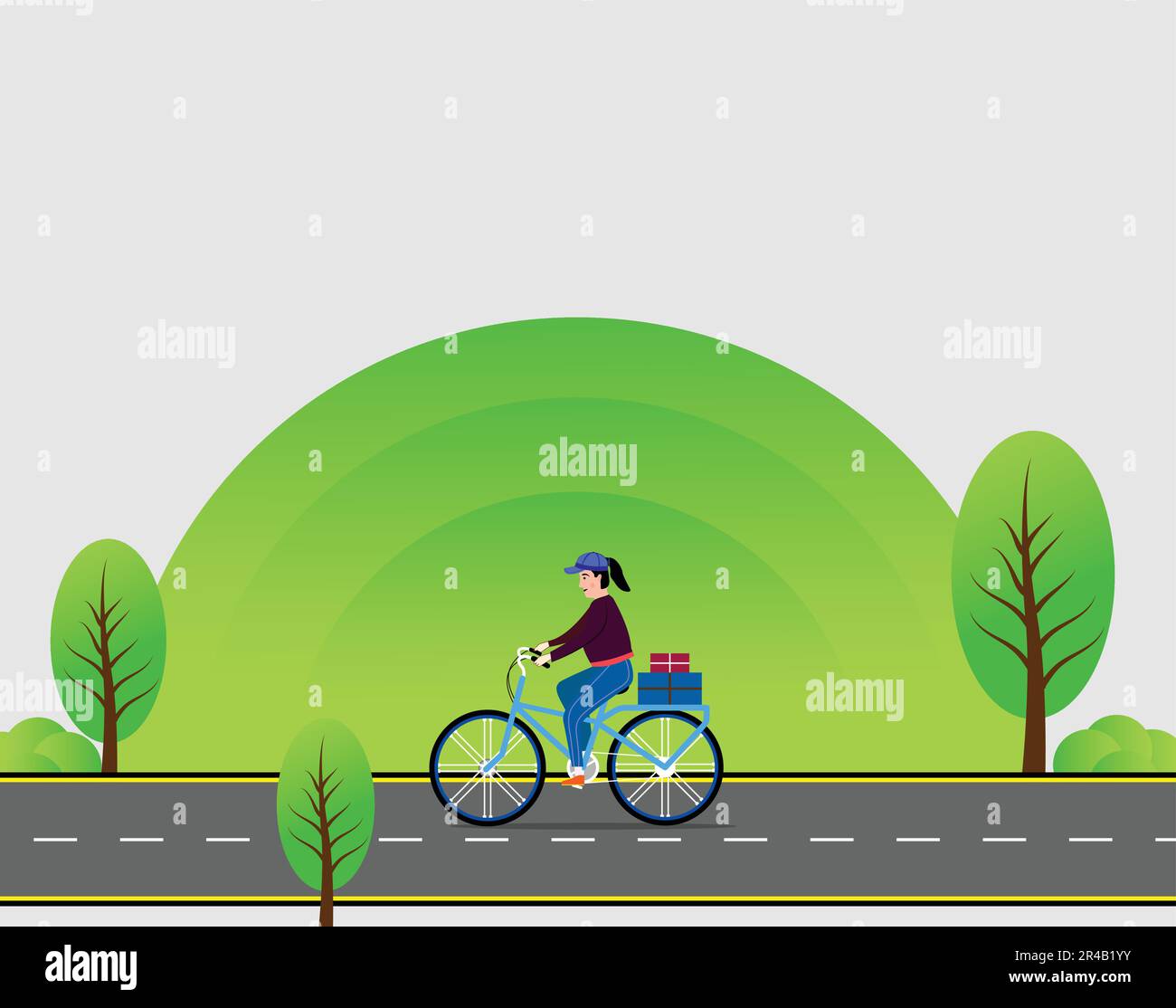 World Bicycle Day Illustration Design Stock Vector Image & Art - Alamy