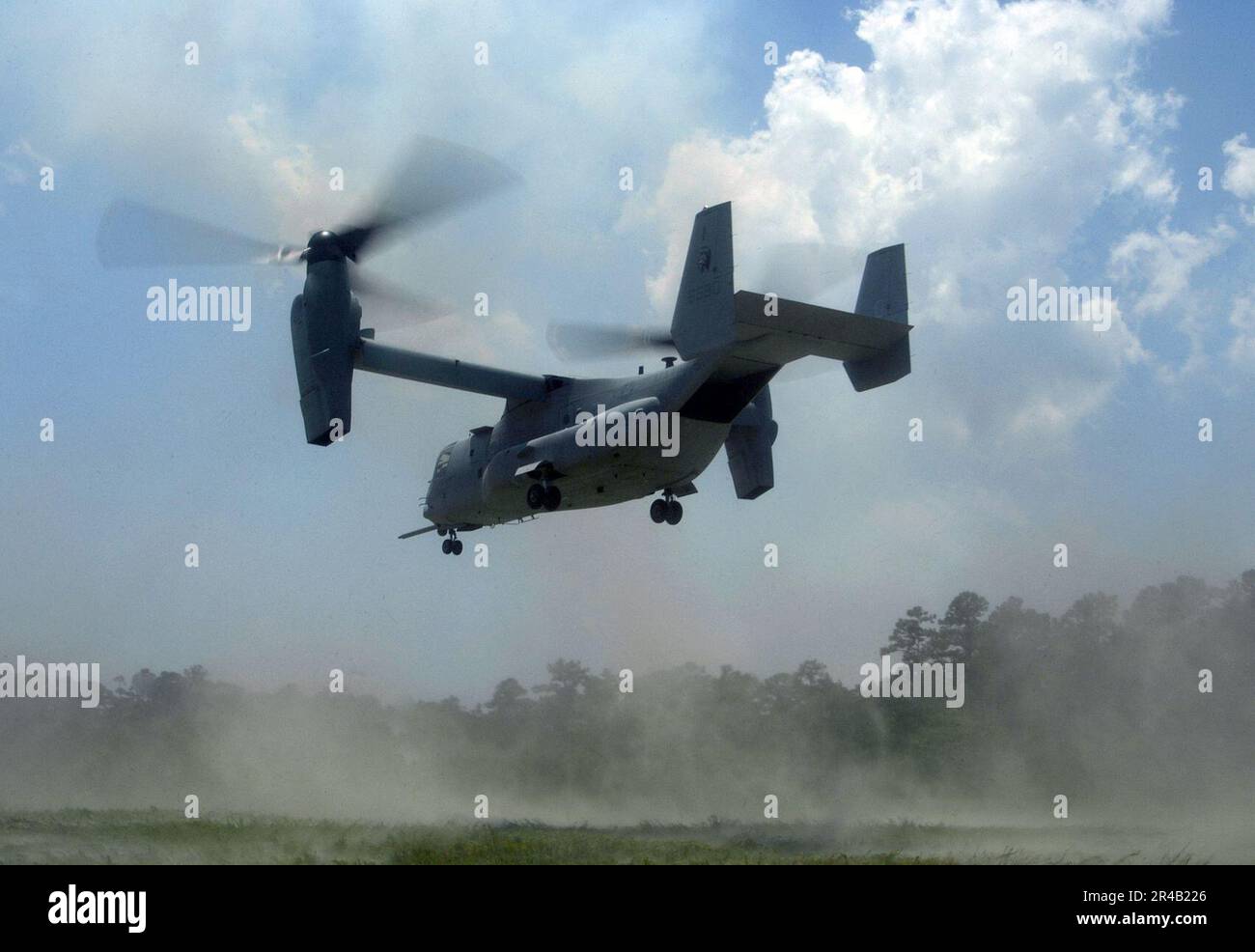 US Navy An MV-22 Osprey conducts a tactical landing at Raven Landing ...