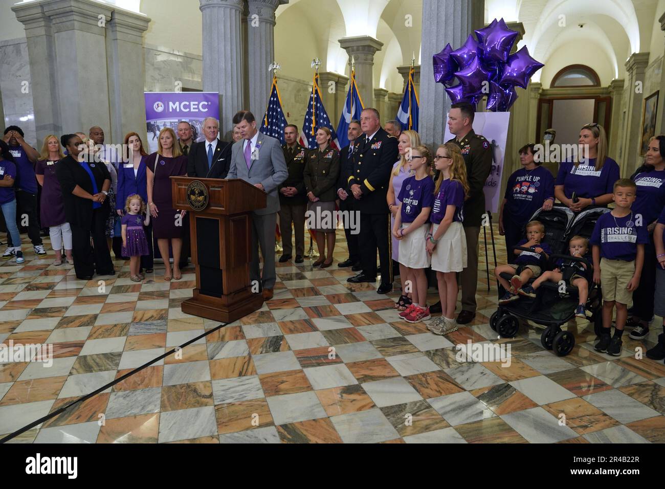 Maj. Gen. Robert D. Harter attends a Month of the Military Child ...