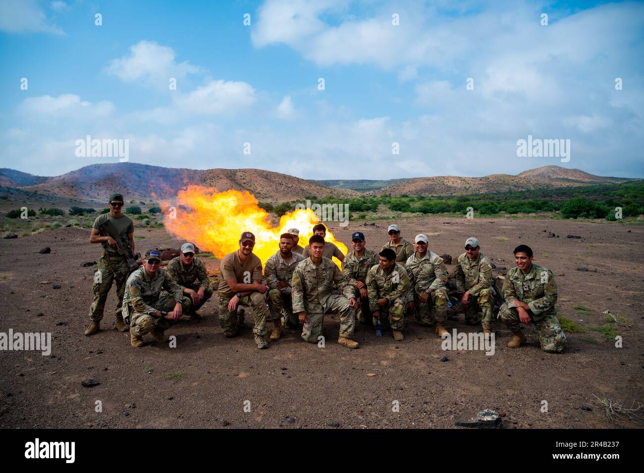 U.S. Army Infantrymen assigned to the East Africa Response Force (EARF ...