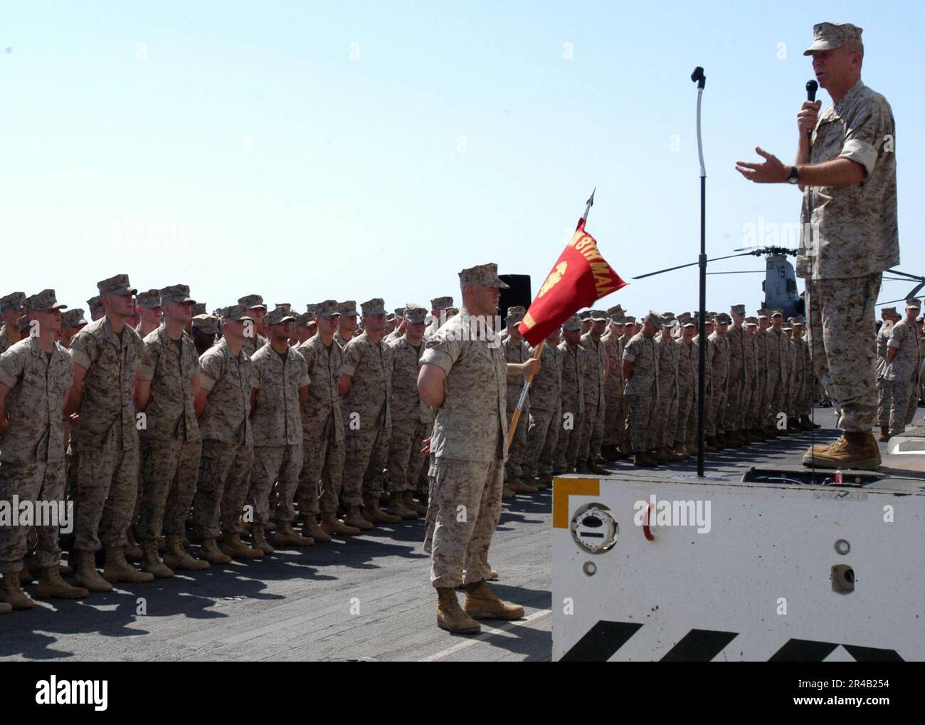 US Navy Commandant of the Marine Corps, Gen. Michael Hagee, addresses ...