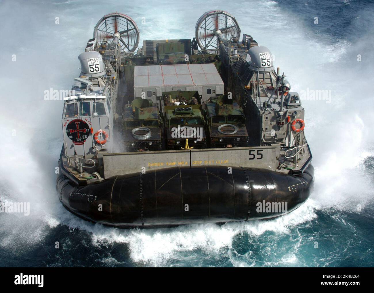 US Navy A Landing Craft, Air Cushion (LCAC), assigned to Assault Craft ...