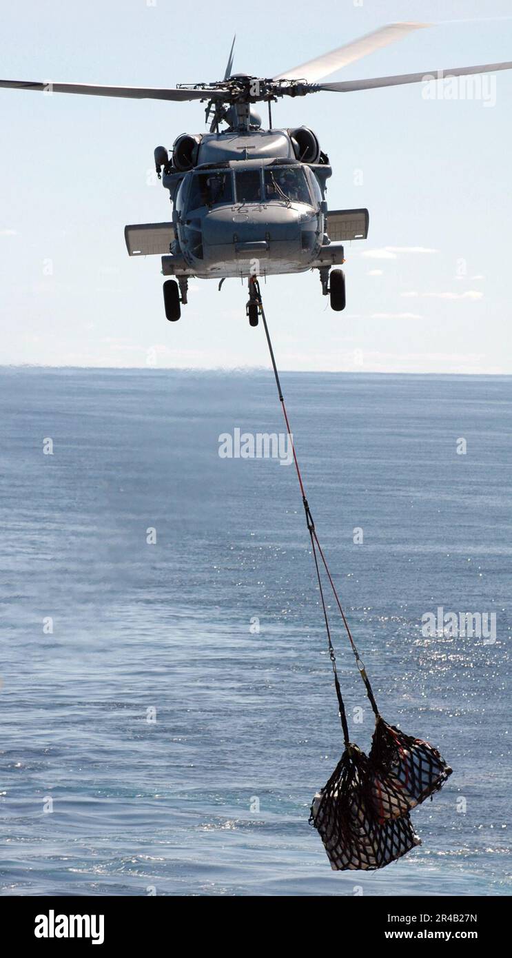 US Navy An MH-60S Seahawk helicopter, assigned to Helicopter Sea Combat ...