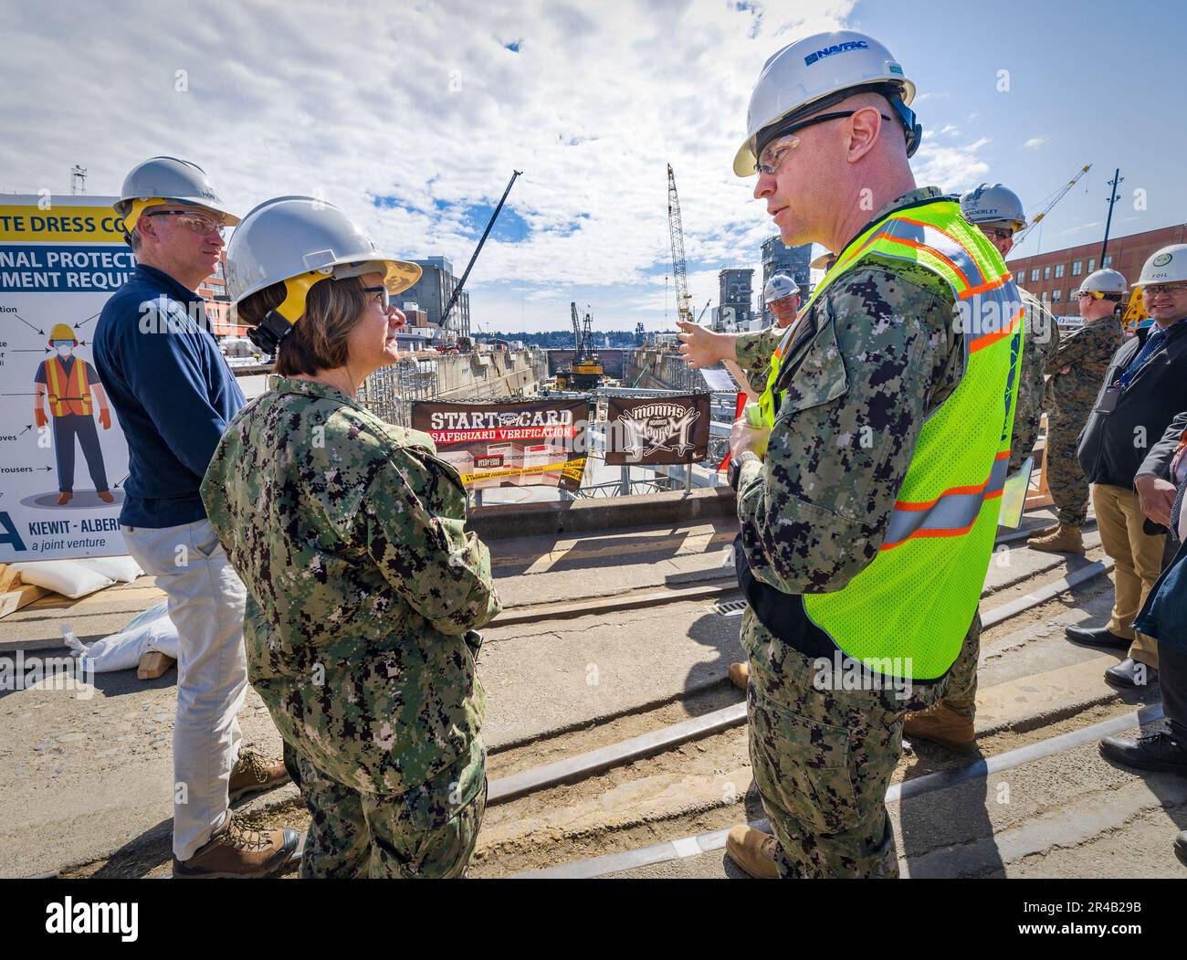 The Honorable Erik Raven, Under Secretary of the Navy, and Adm. Lisa ...