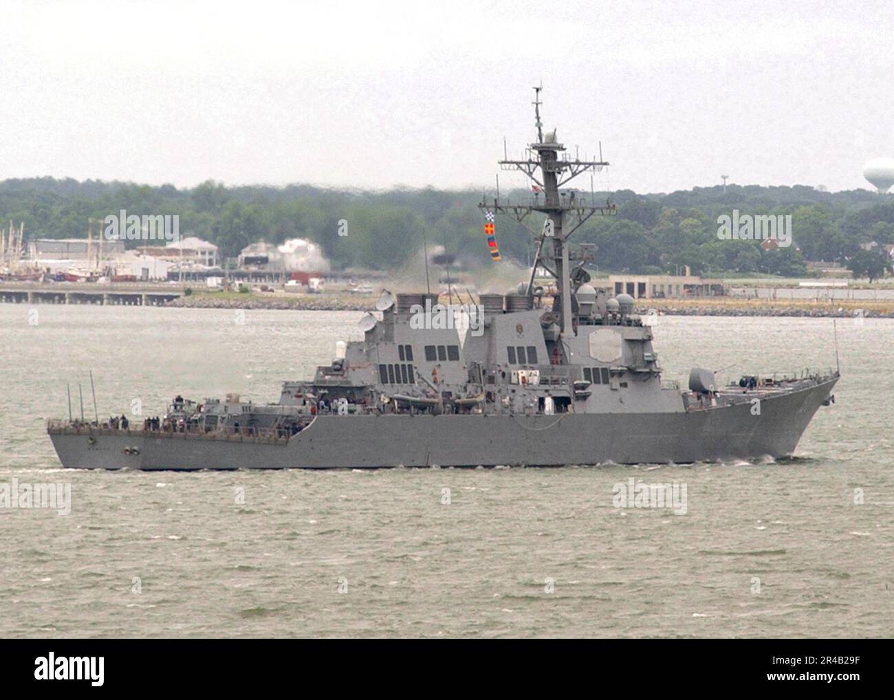 US Navy The guided missile destroyer USS Ramage (DDG 61) departs Naval ...