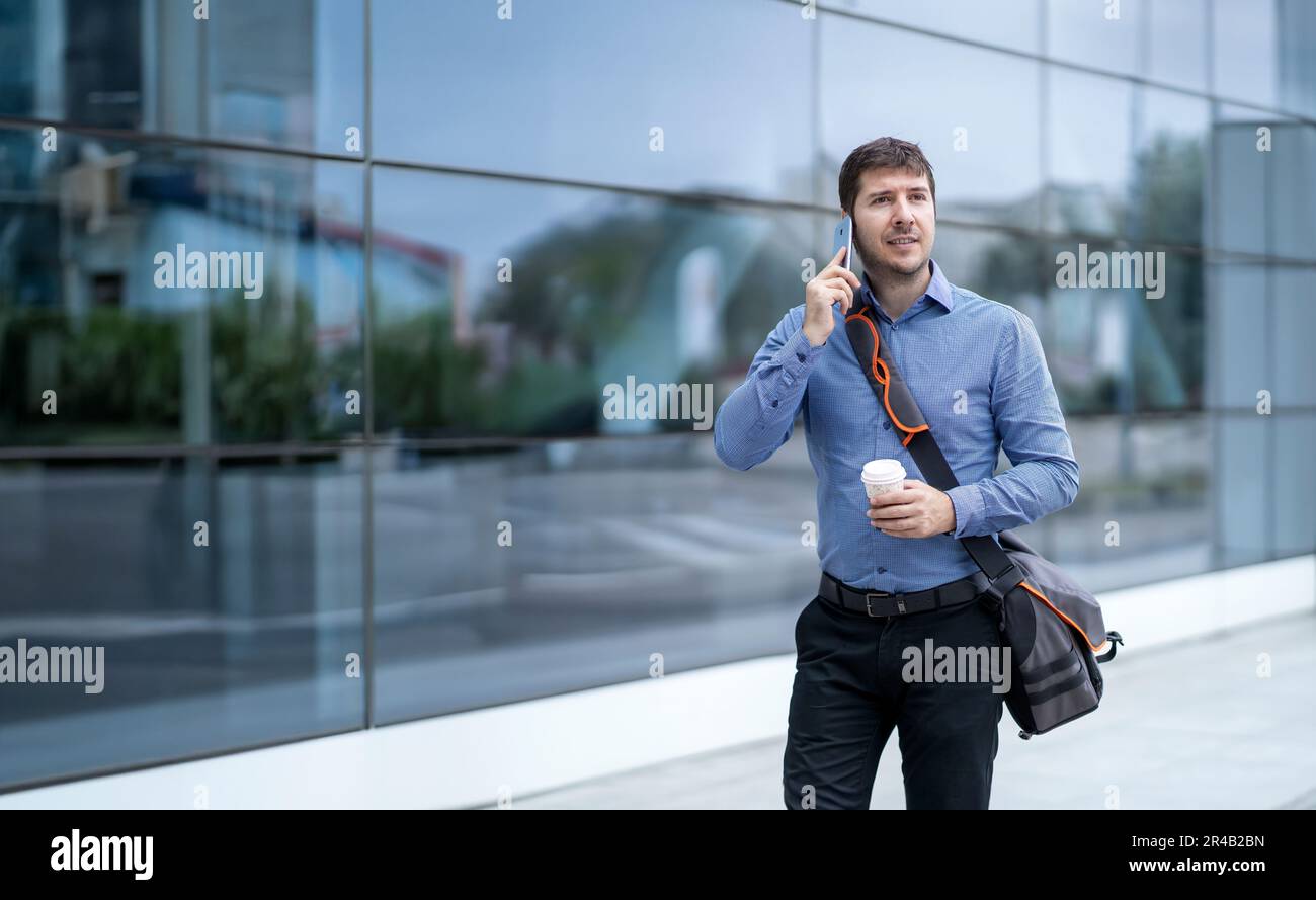 Morning Commute: Modern Young Professional Embracing Productivity in ...