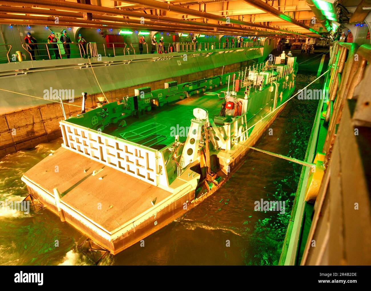 US Navy Landing Craft Unit (LCU 1685) assigned to Amphibious Craft Unit ...