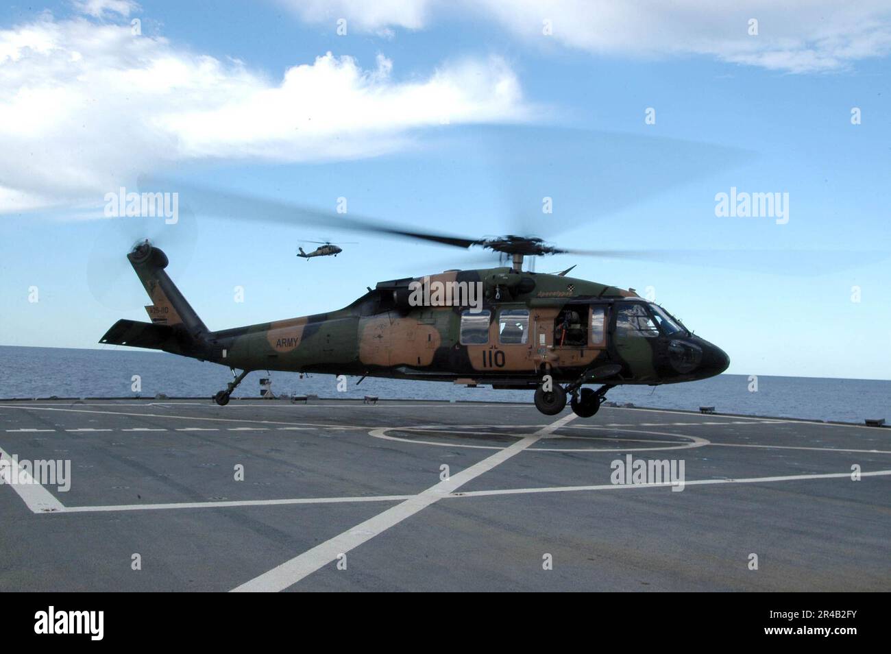 US Navy An Australian Army S70A-9 Black Hawk helicopter lands on the ...