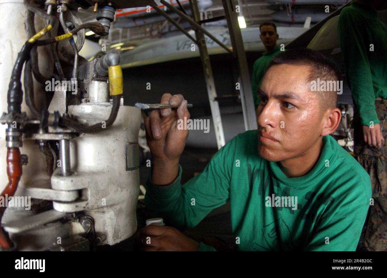 US Navy U.S. Marine Corps Cpl. assigned to the Red Devils of Marine ...