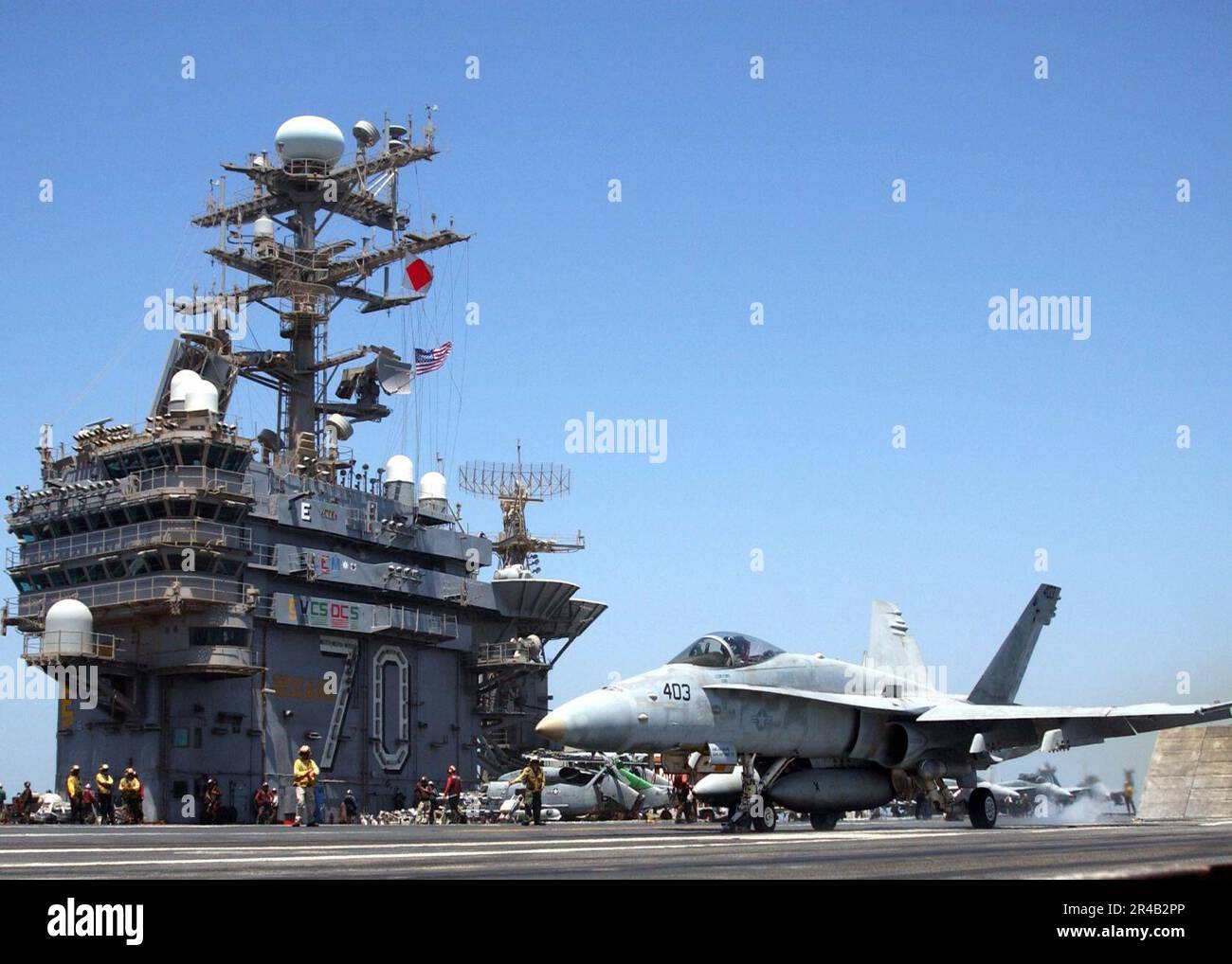 US Navy An F-A-18C Hornet assigned to the Argonauts of Strike Fighter ...
