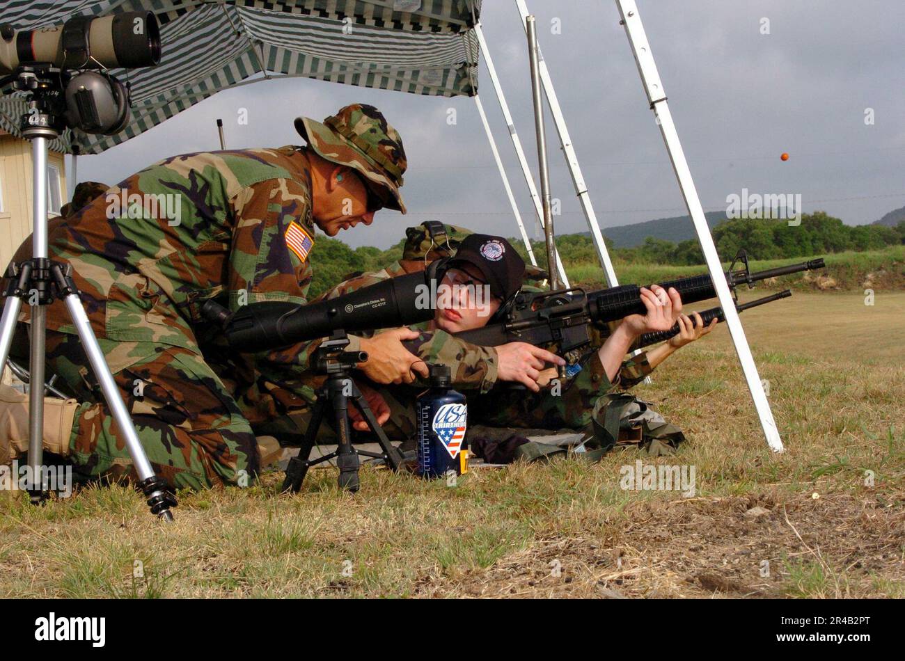 US Navy U.S. Army Reserve Sgt. Maj. left, instructs U.S. Navy ...