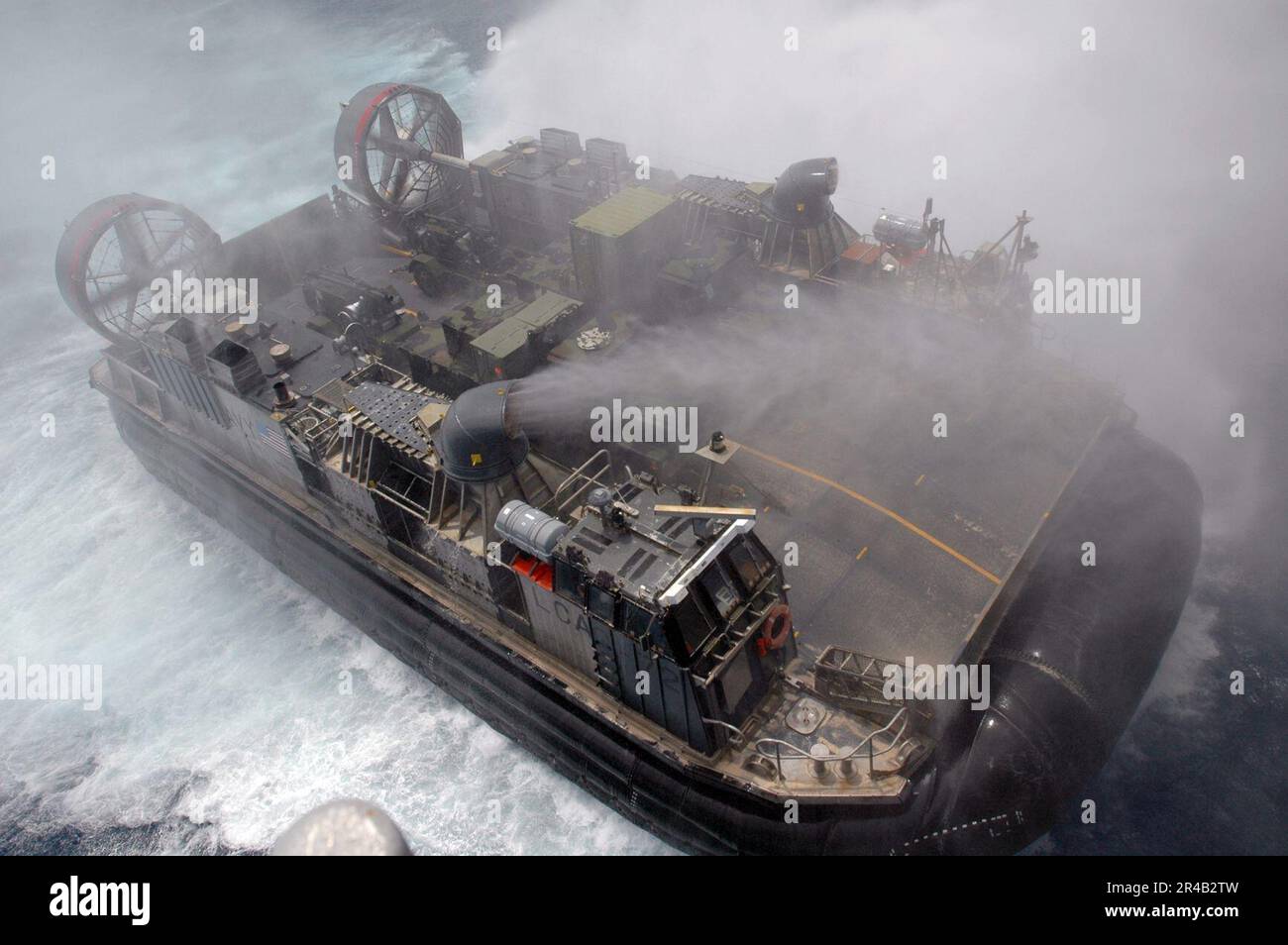 US Navy Landing Craft Air Cushion Seven Two (LCAC-72) assigned to the ...