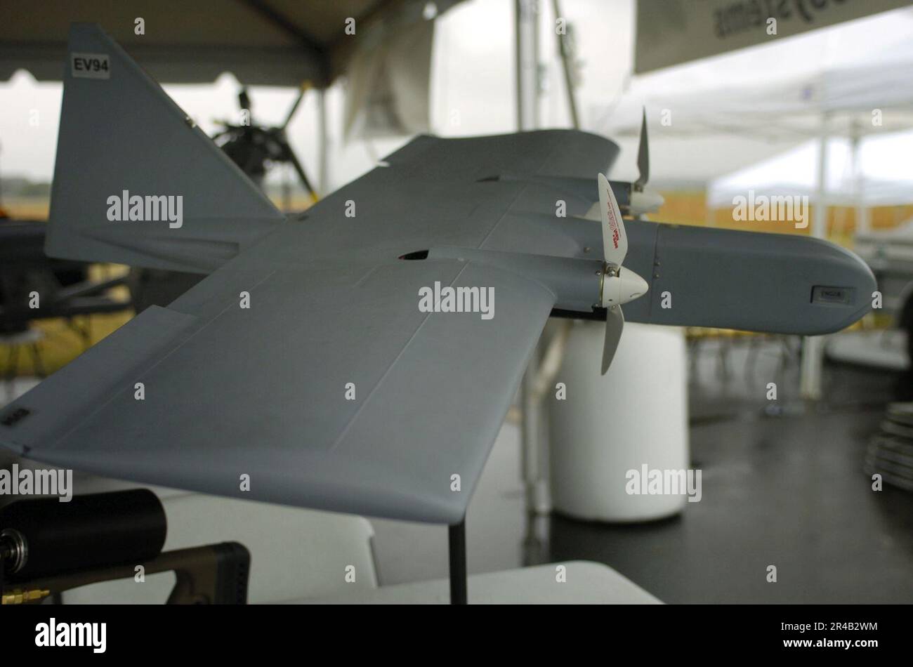 US Navy The Evolution Unmanned Aerial Vehicle (UAV) on display at the ...