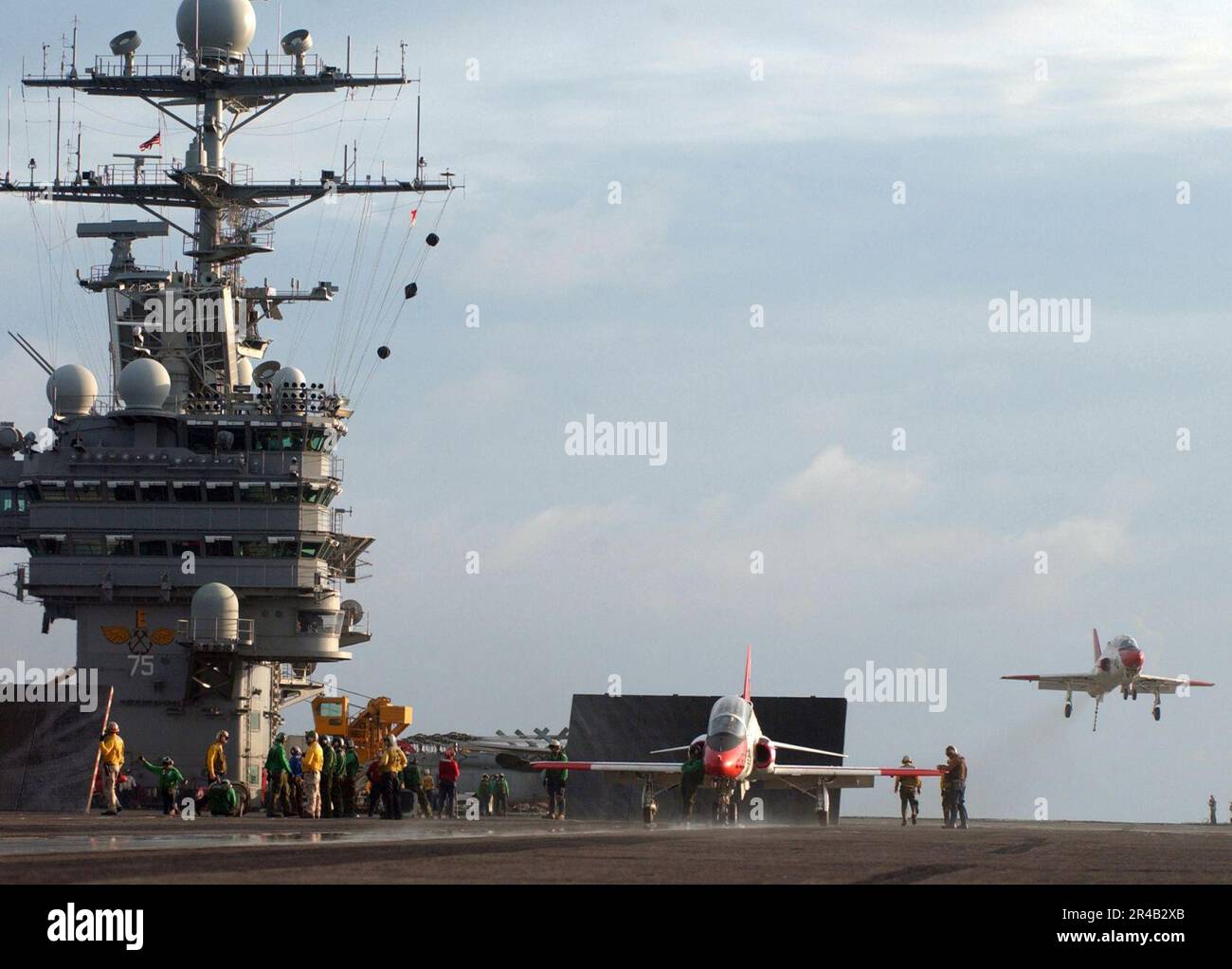 US Navy A T-45A Goshawk trainer aircraft, assigned to Training Air Wing ...