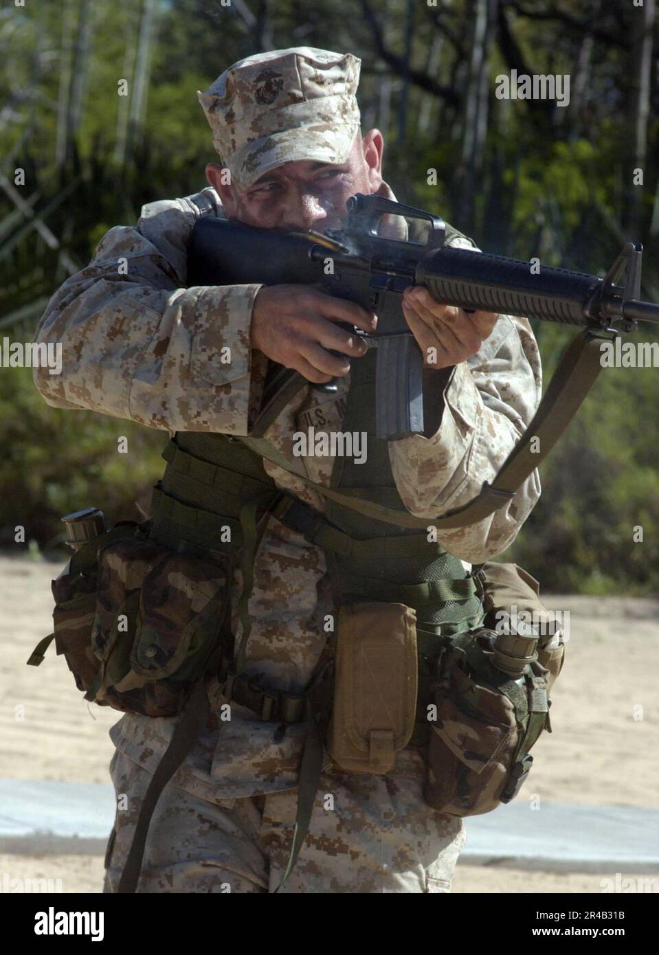 US Navy A U.S. Marine assigned to 3rd Assault Amphibious Battalion, 1st ...