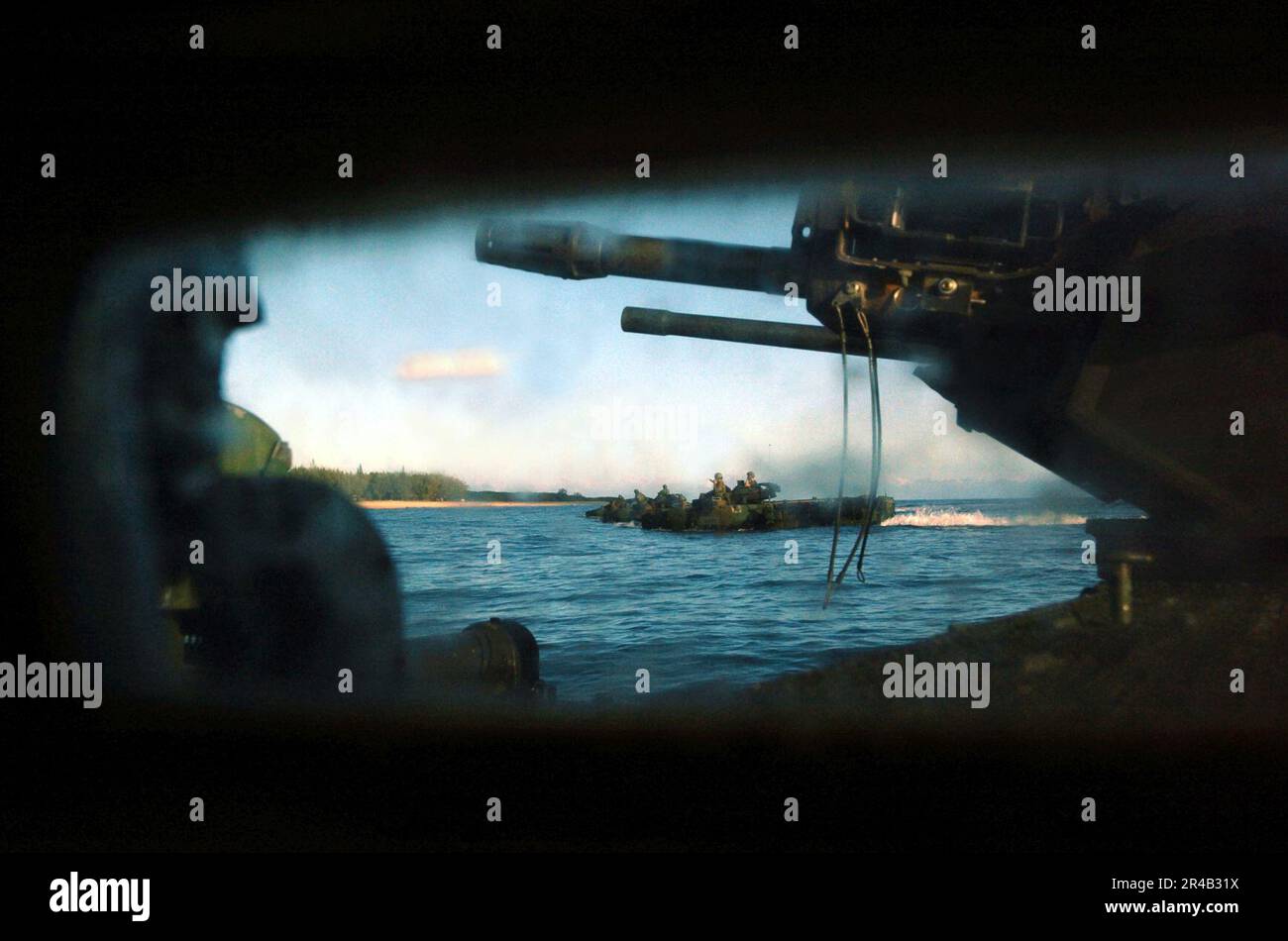 US Navy From the perspective of a Troop Commander's seat inside an ...
