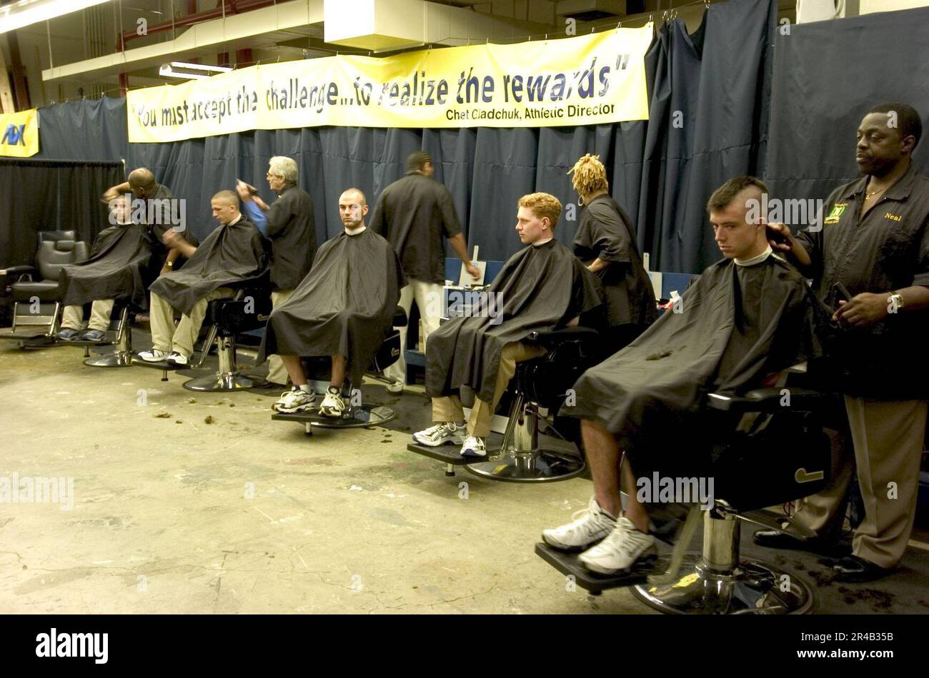 US Navy Prospective U.S. Naval Academy Midshipmen receive their first ...