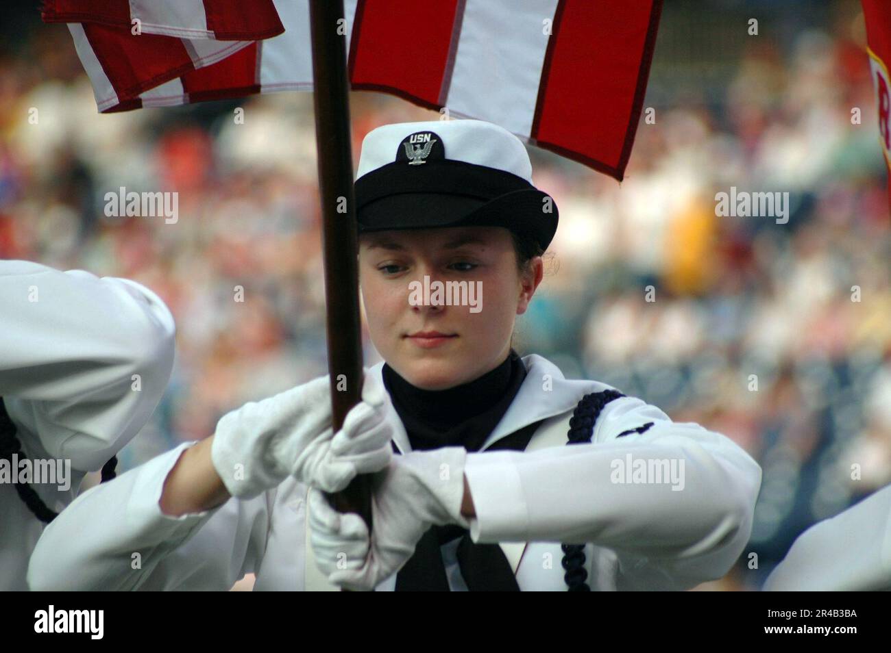 US Navy Cryptologic Technical Technician 3rd Class holds the American ...