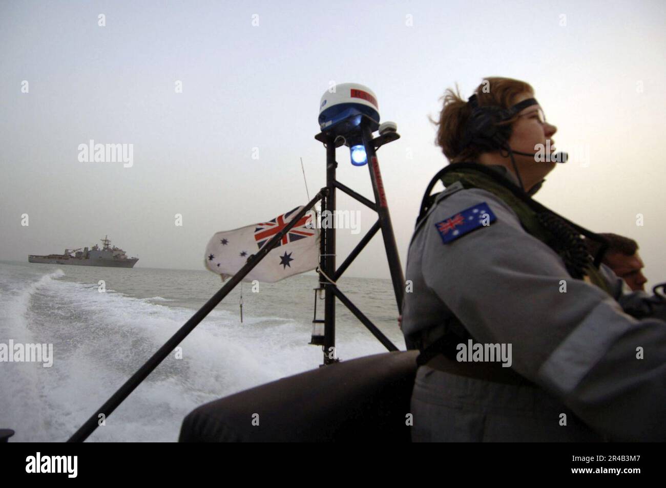 US Navy Australian Petty Officer stationed aboard the guided missile ...