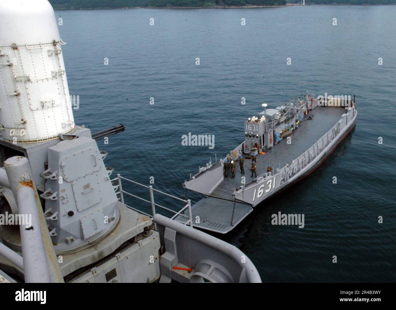 US Navy Landing Craft, Utility (LCU) 1631, assigned to Assault Craft ...