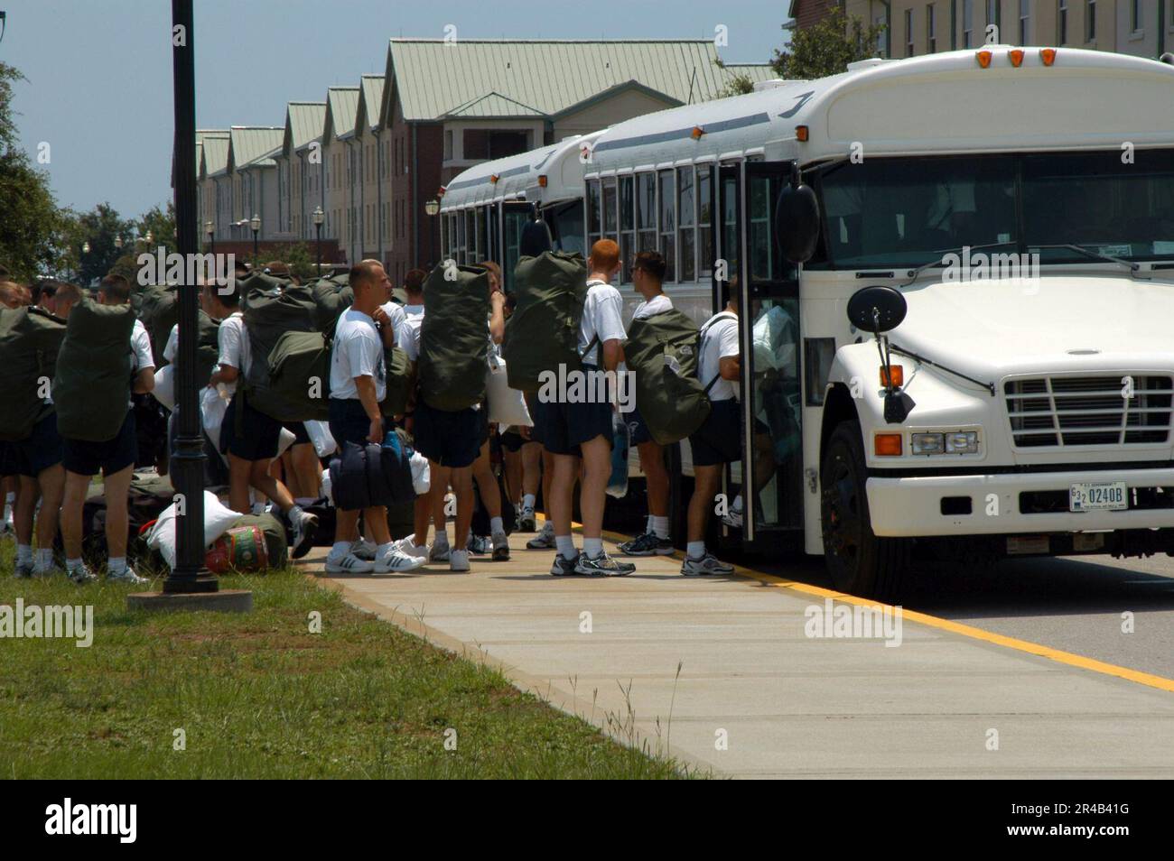 US Navy Students assigned to Naval Aviation Technical Training Center ...
