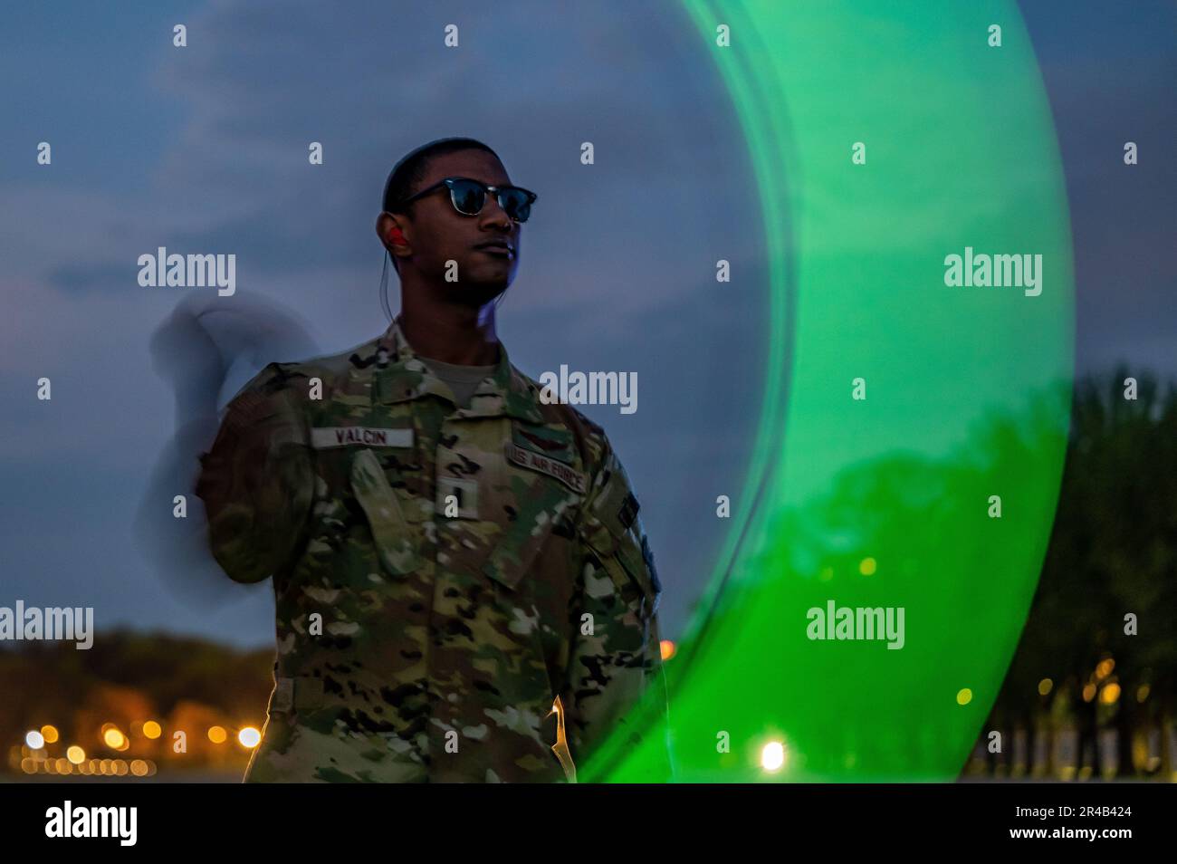 A UH-1N Huey pilot assigned to the United States Air Force's First ...