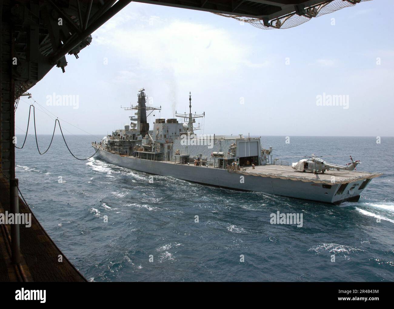 US Navy The Type-23 Class Frigate HMS Argyll (F 231) holds a steady ...