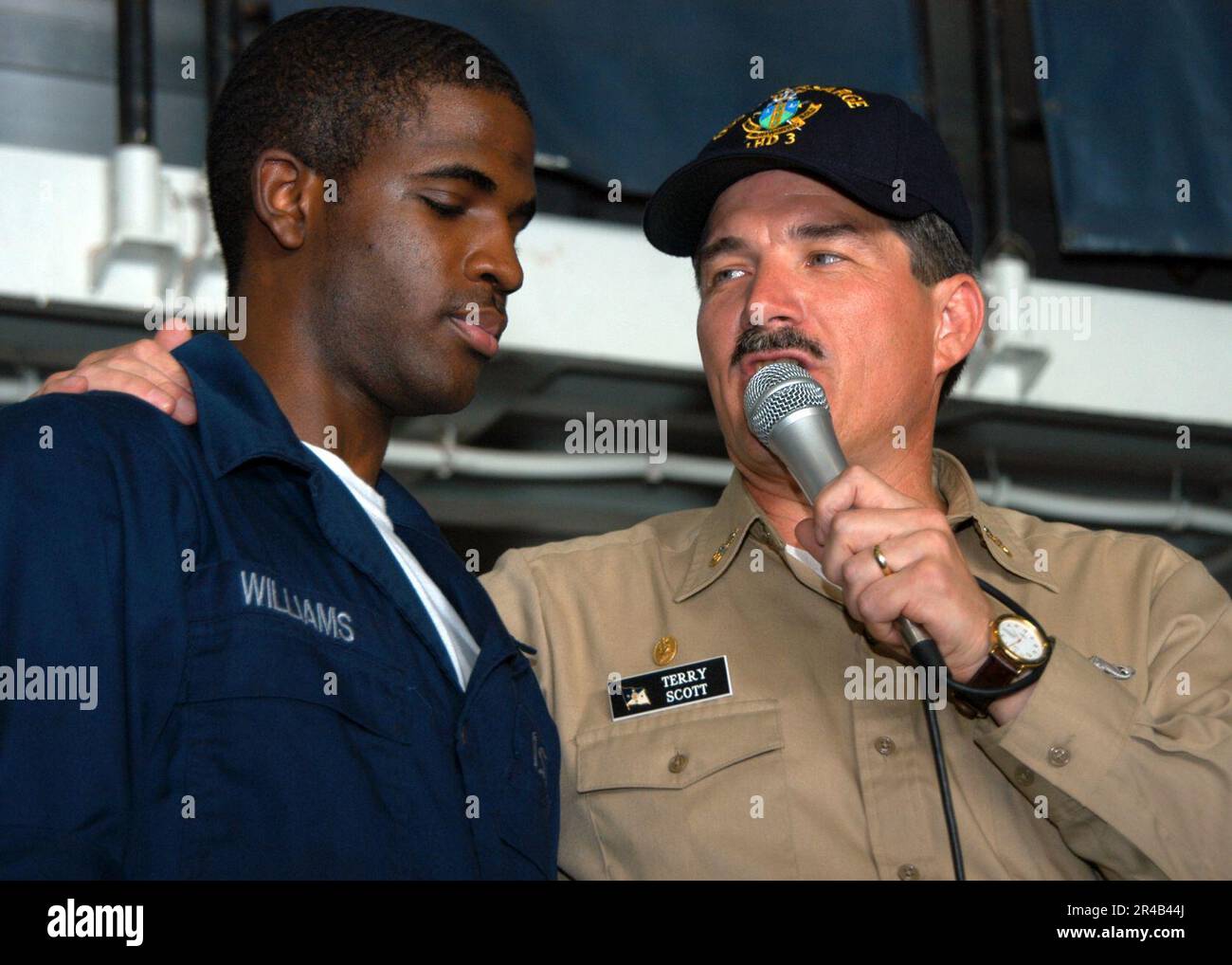 US Navy Master Chief Petty Officer of the Navy (MCPON) Terry Scott ...