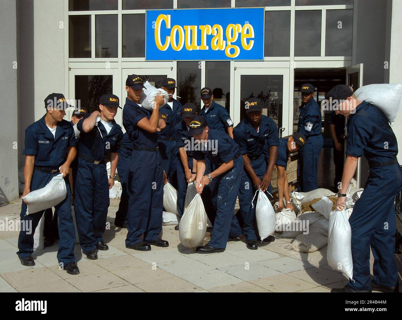 US Navy Students at the Naval Air Technical Training Center on board ...
