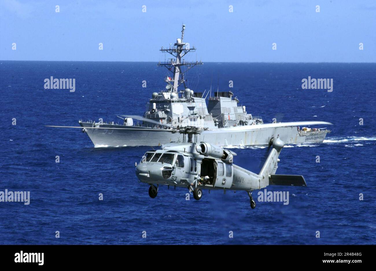 US Navy An MH-60S Seahawk, assigned to Helicopter Sea Combat Squadron ...