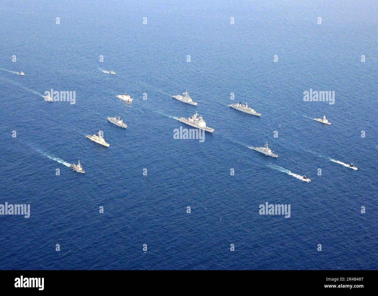 US Navy Eighteen multinational ships and two submarines underway in ...