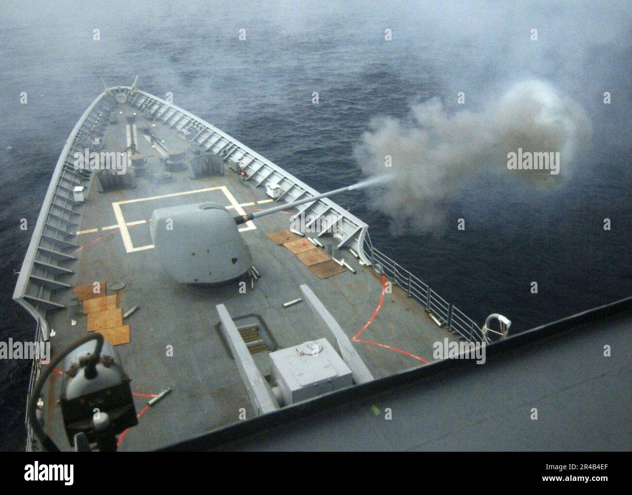 US Navy The guided missile cruiser USS Thomas S. Gates (CG 51) fires a ...
