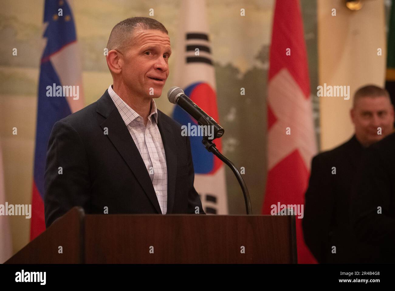 Sgt. Maj. of the Army Michael A. Grinston hosts a reception for ...