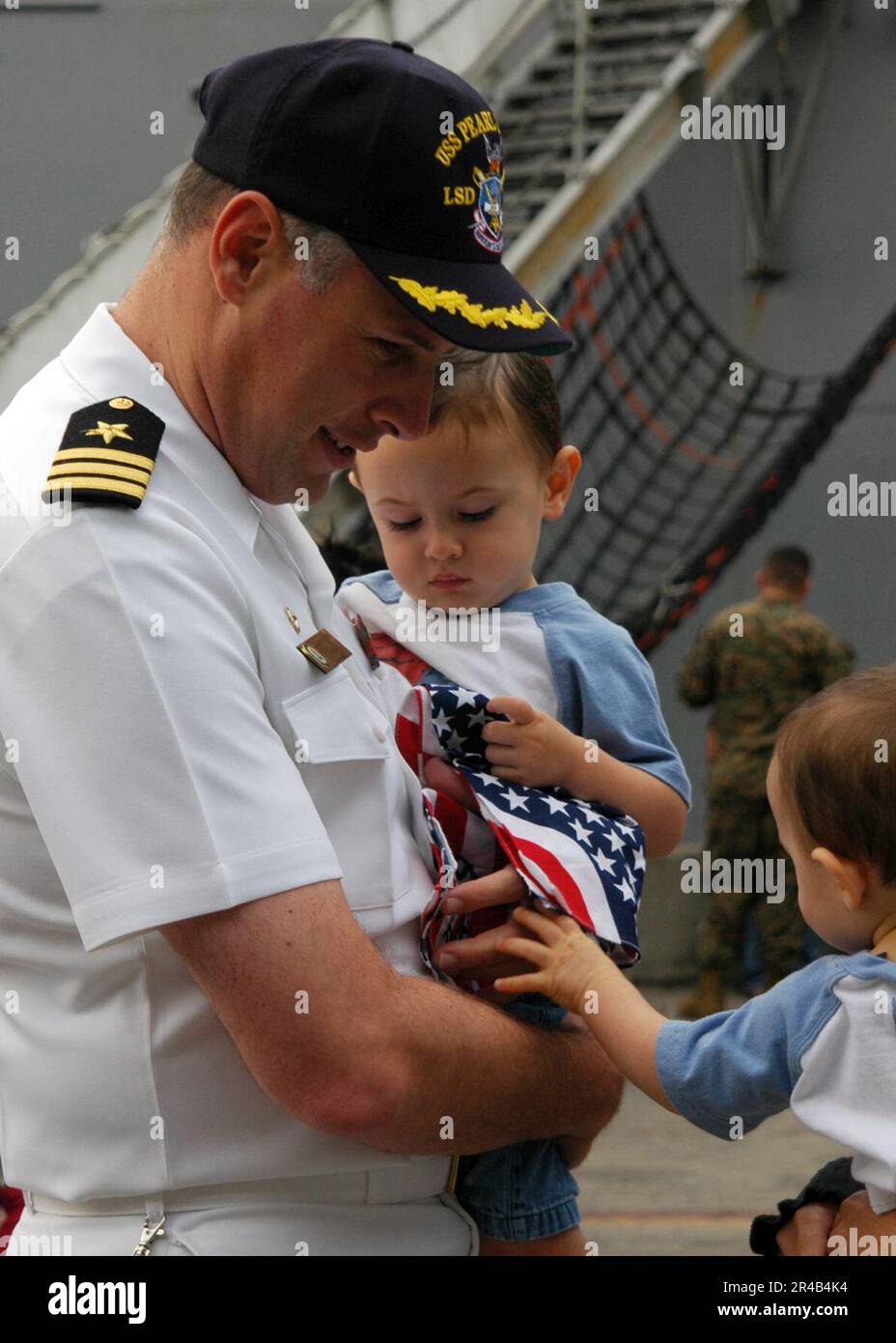 US Navy Commanding Officer, USS Pearl Harbor (LSD 52), Cmdr. says ...