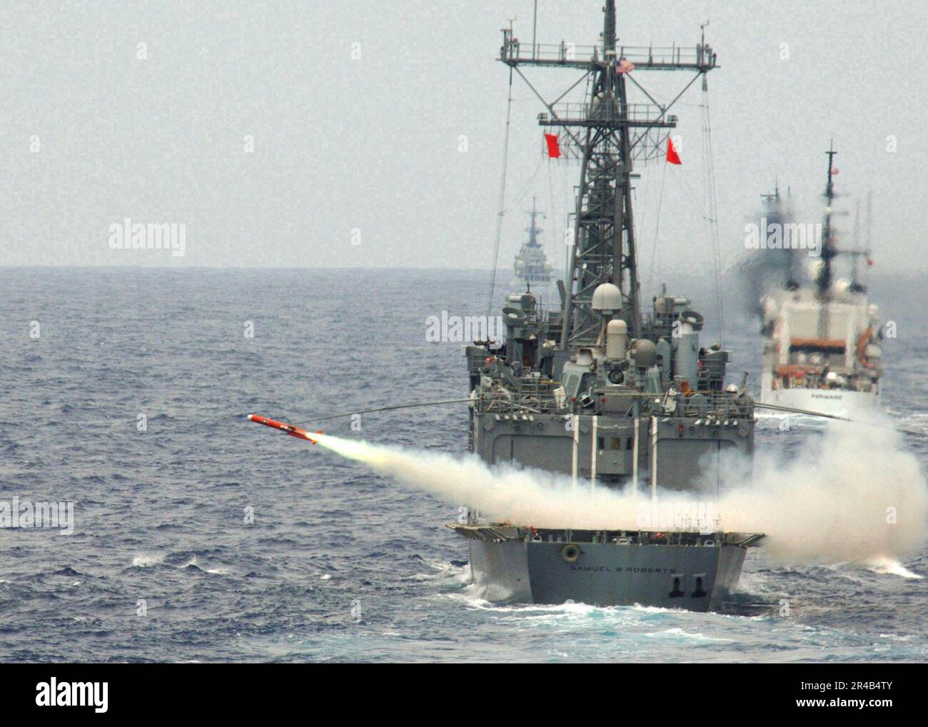 US Navy A BQM-74E aerial target drone launches from the flight deck of ...