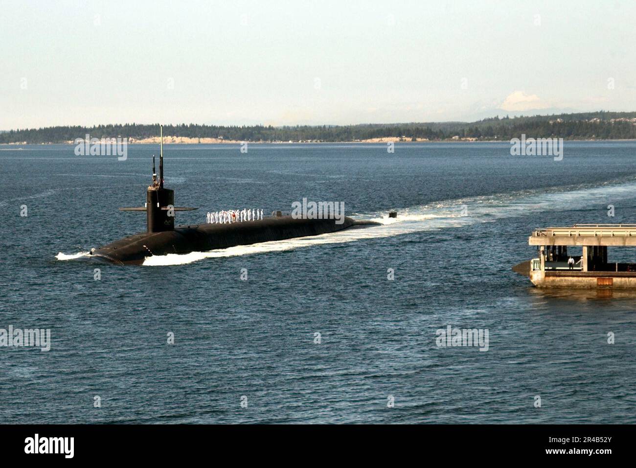 US Navy Sailors assigned to the Ohio-class fleet ballistic missile ...