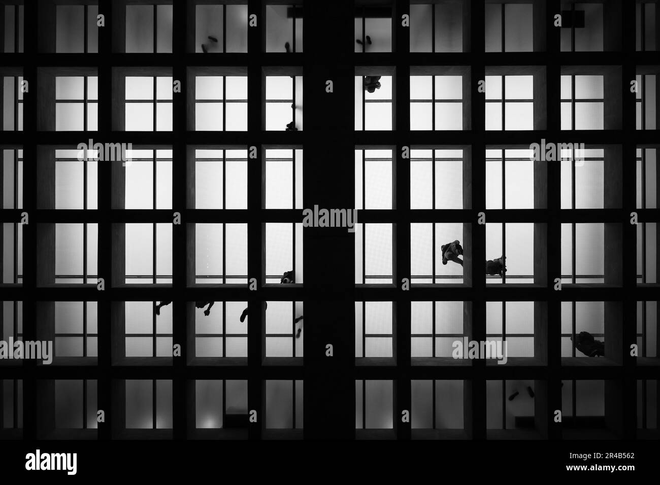 This image captures the stunning view of a modern high rise building at ...