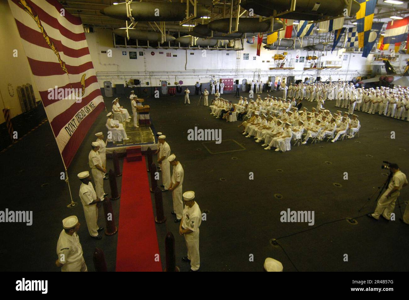 US Navy Rear Adm. Doug McClain relieved Rear Adm. Jamie D. Kelly as ...