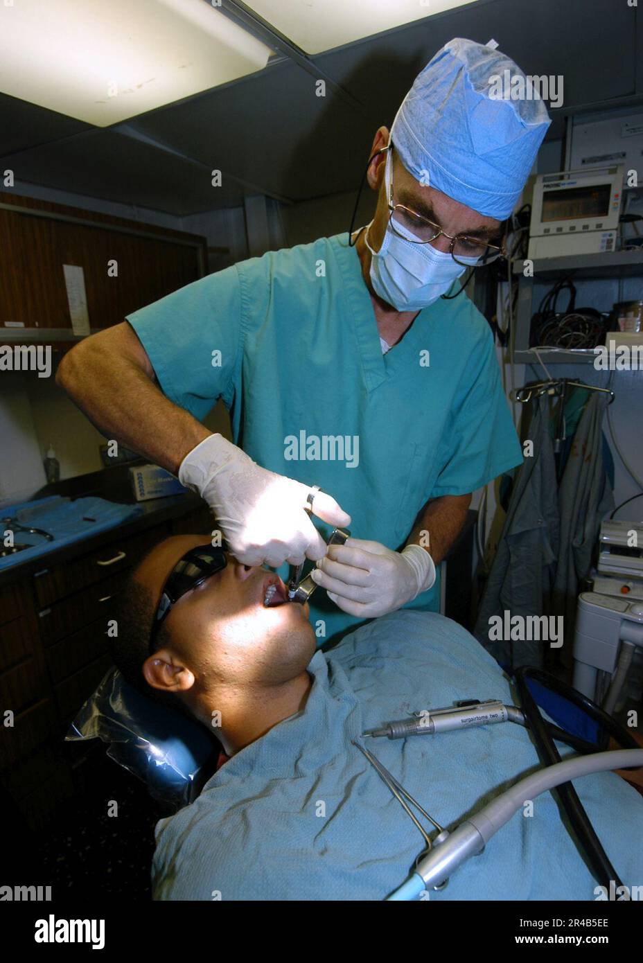 US Navy Senior Dental Officer aboard USS John F. Kennedy (CV 67), Capt ...