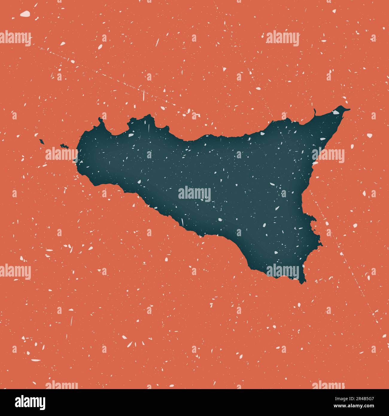Vintage map of sicily Stock Vector Images - Alamy