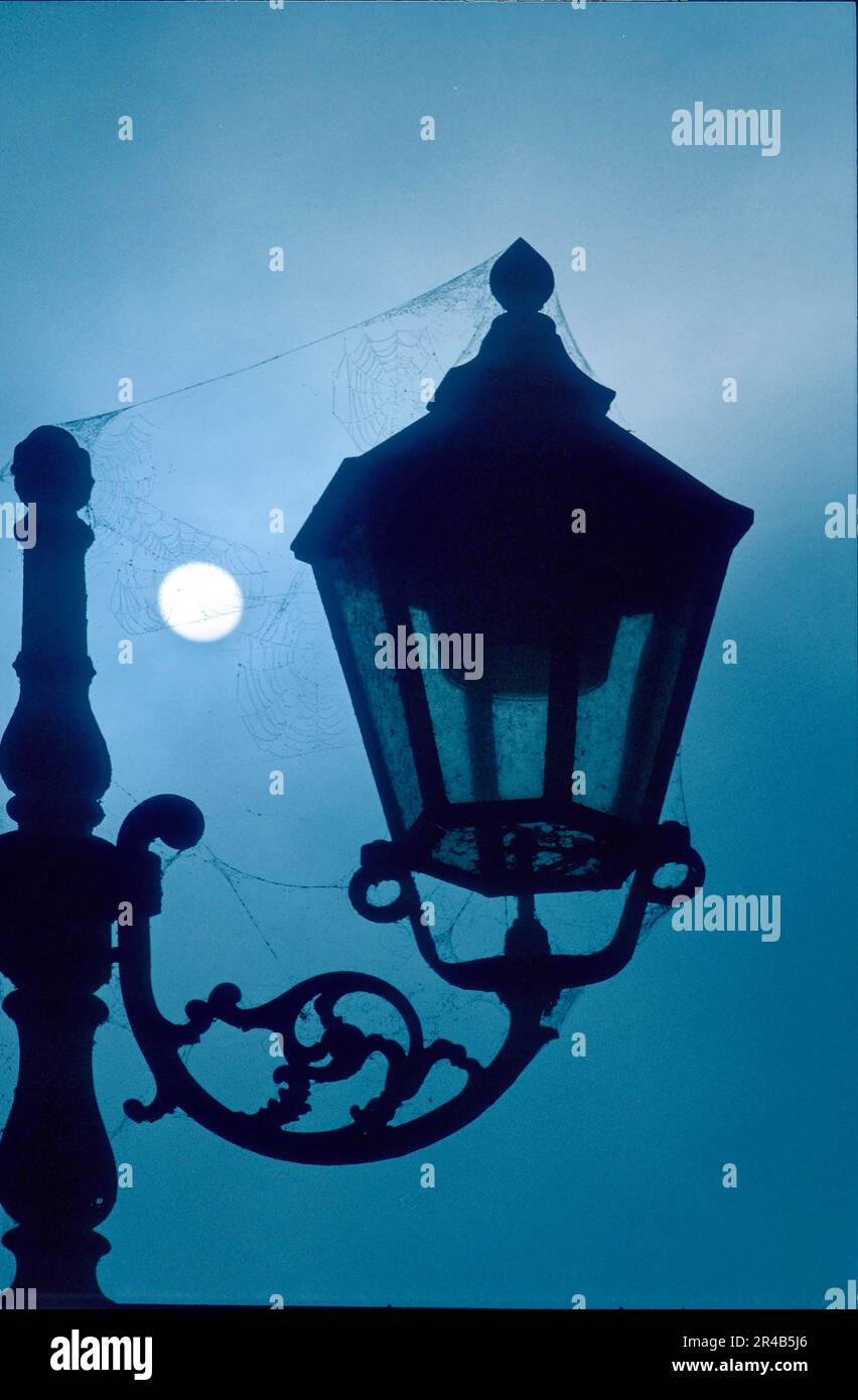 Lantern with moon Stock Photo - Alamy