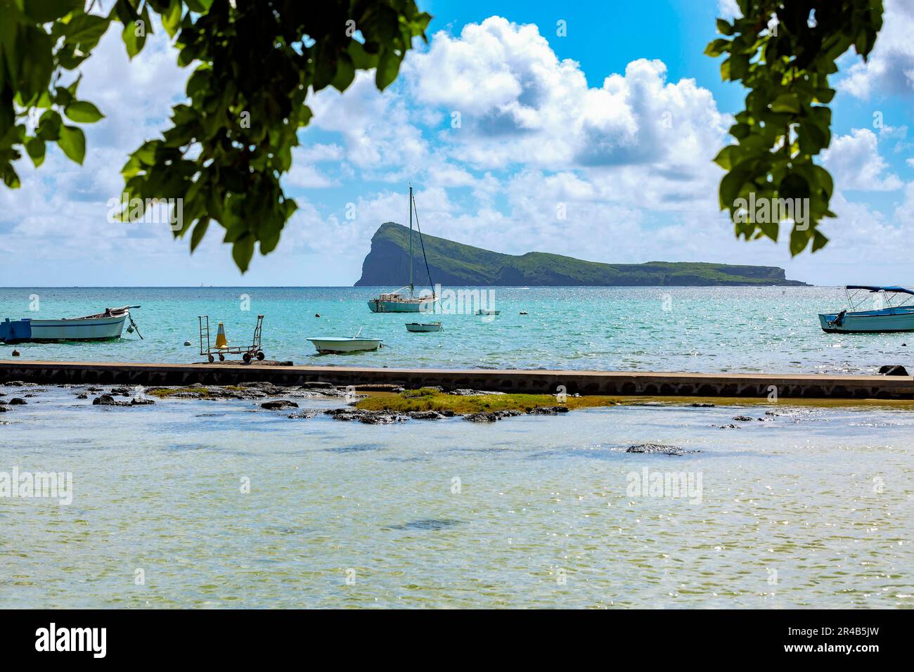 Located off the north coast of Mauritius, Coin de Mire (aka Gunner's ...
