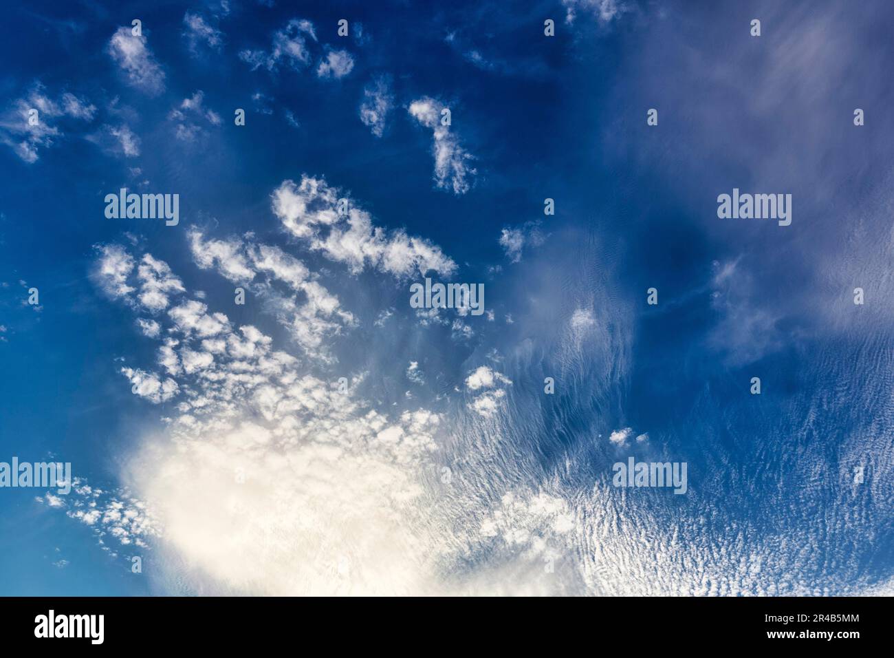 Cirrocumulus in the blue sky, England, Great Britain Stock Photo - Alamy