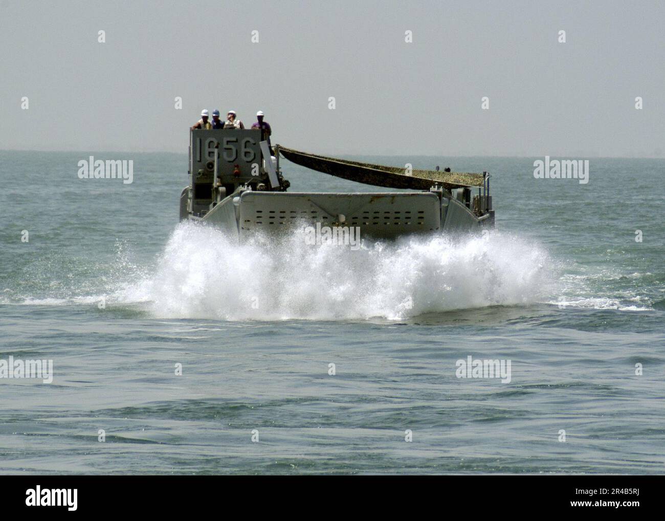 US Navy A Landing Craft, Utility, assigned to Assault Craft Unit Two ...