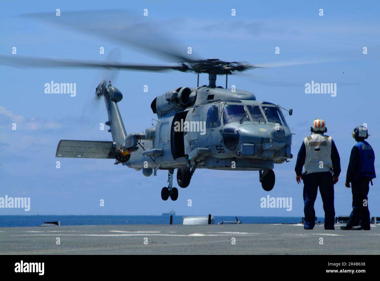 US Navy An SH 60B Seahawk helicopter assigned to Helicopter Anti-submarine Squadron Light Four ...