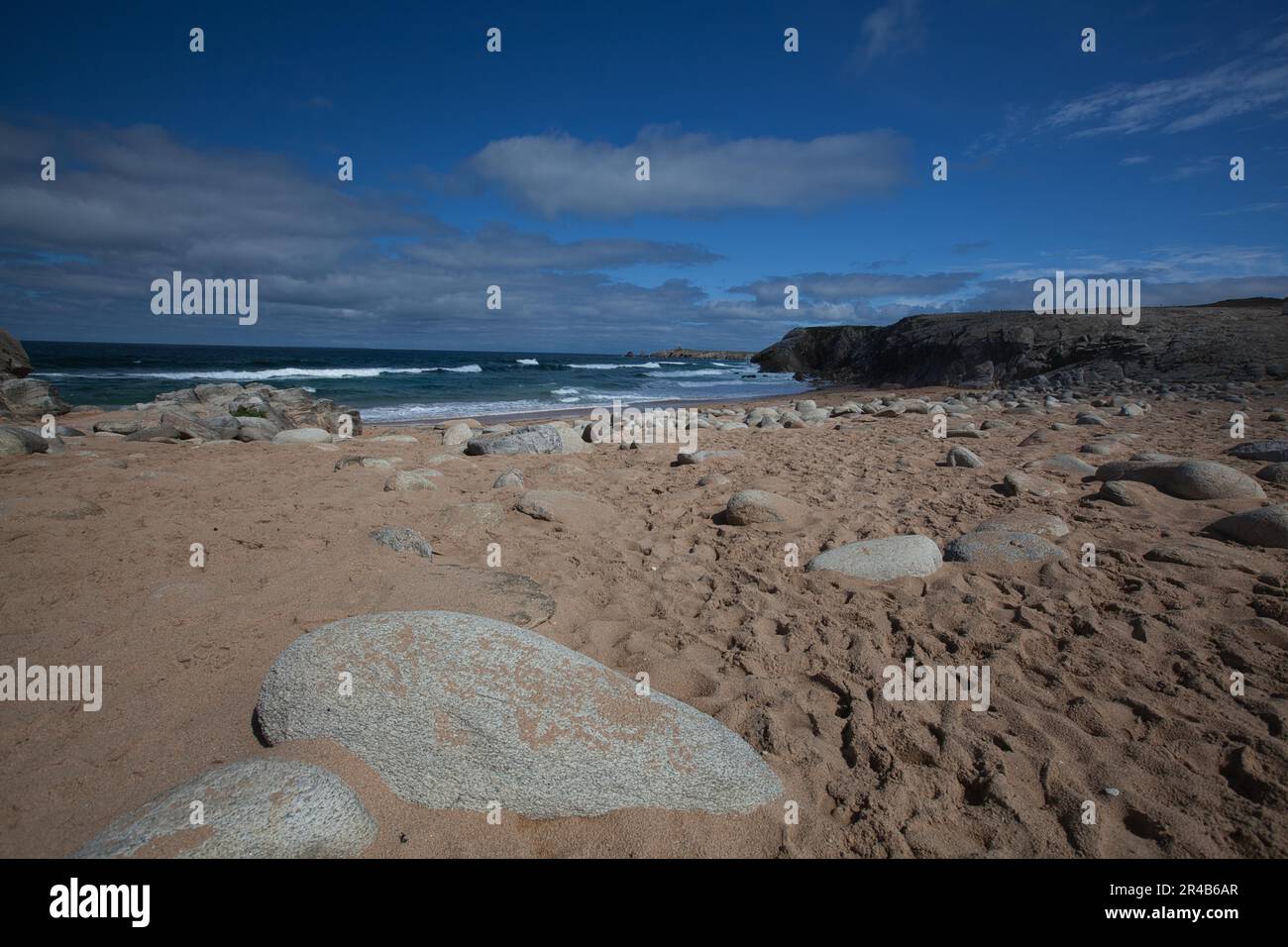 Wild Coast, Cote Sauvage, Quiberon Peninsula, Morbihan, Brittany, Ile ...