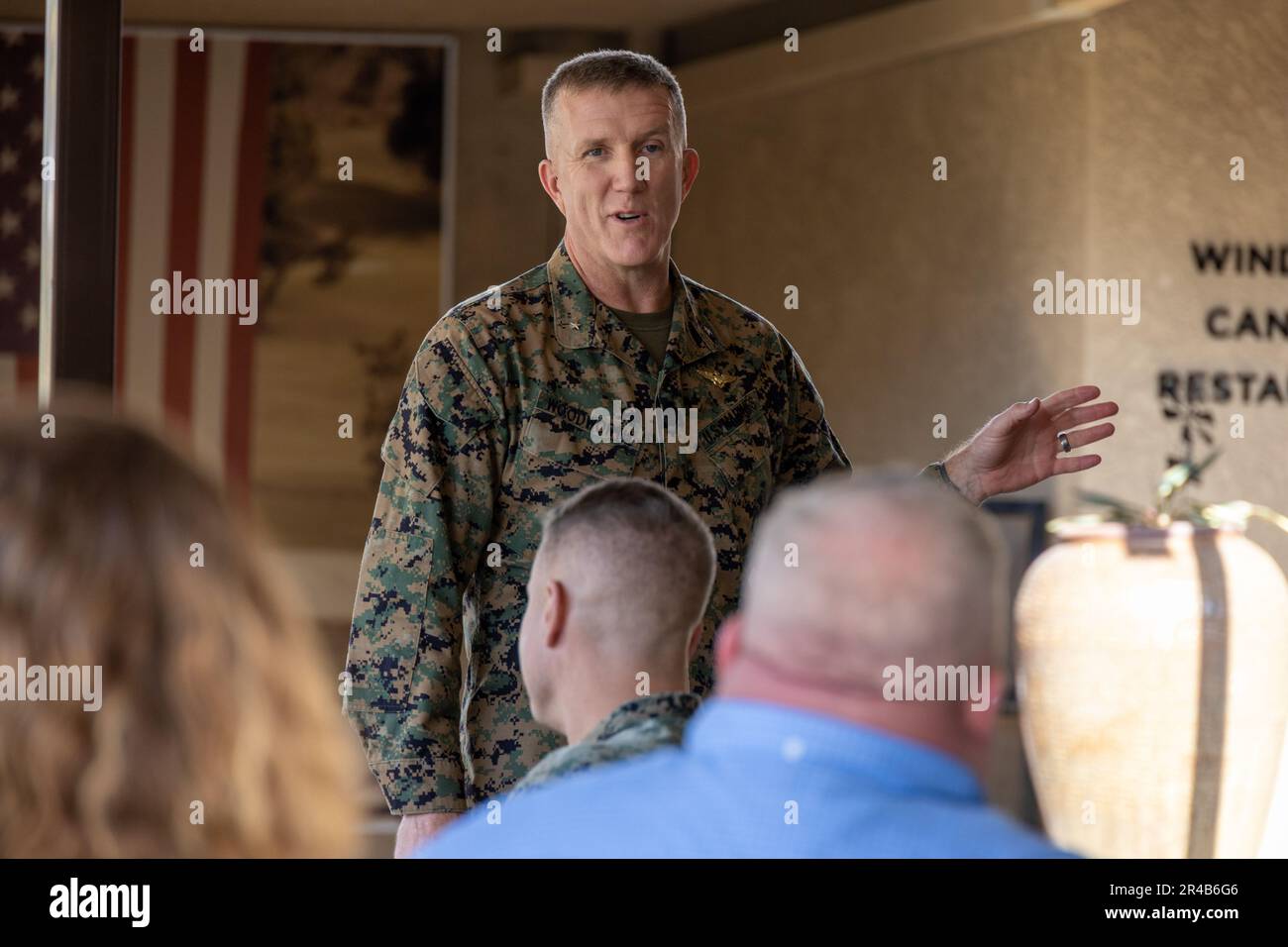 U.S. Marine Corps Brig. Gen. Jason Woodworth, the commanding general of ...